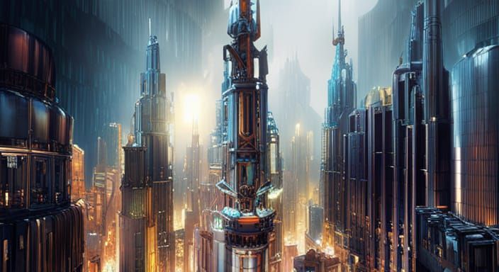 futuristic solarpunk atompunk city | @somniamea - AI Generated Artwork ...
