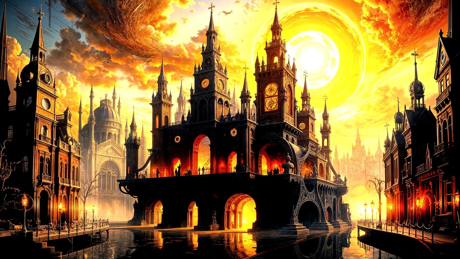 Surreal Chrome Sculpture Reflects Abstract Dreamsc... - AI Art