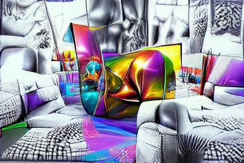 Holo-Delic Art - AI Generated Artwork - NightCafe Creator