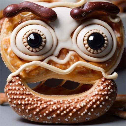 Pretzel Face - AI Generated Artwork - NightCafe Creator