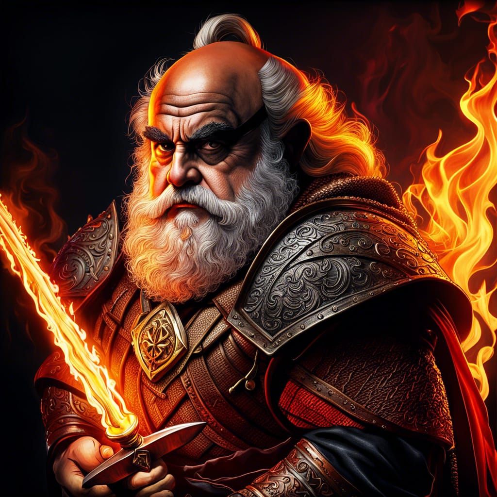 Dungeons and Dragons Characters 1 - Fire Dwarf - AI Generated Artwork ...