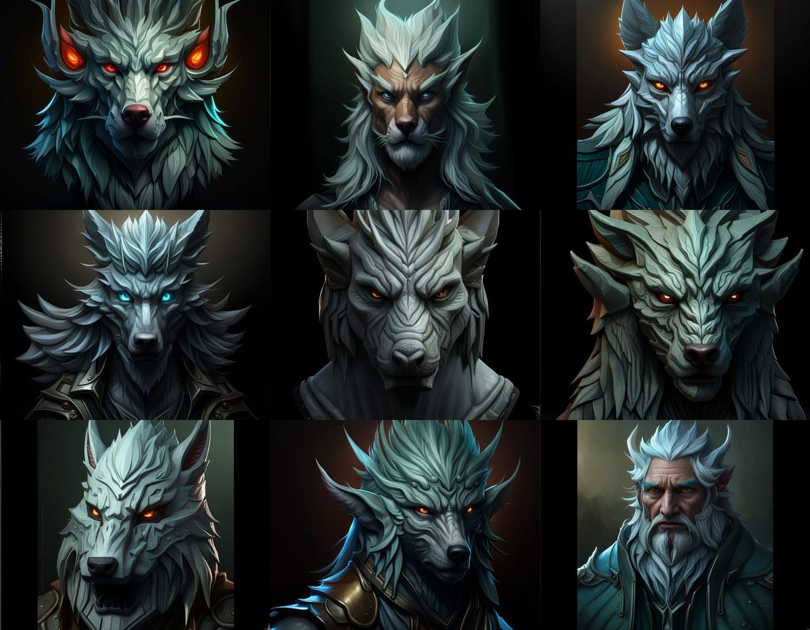 Tensa Rageclaw Willowwolf - AI Generated Artwork - NightCafe Creator