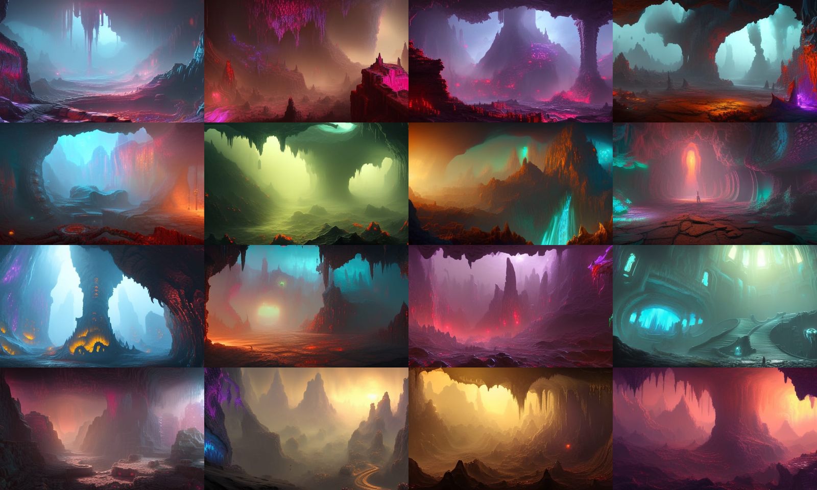 Underground Abyss of the Nether - AI Generated Artwork - NightCafe Creator