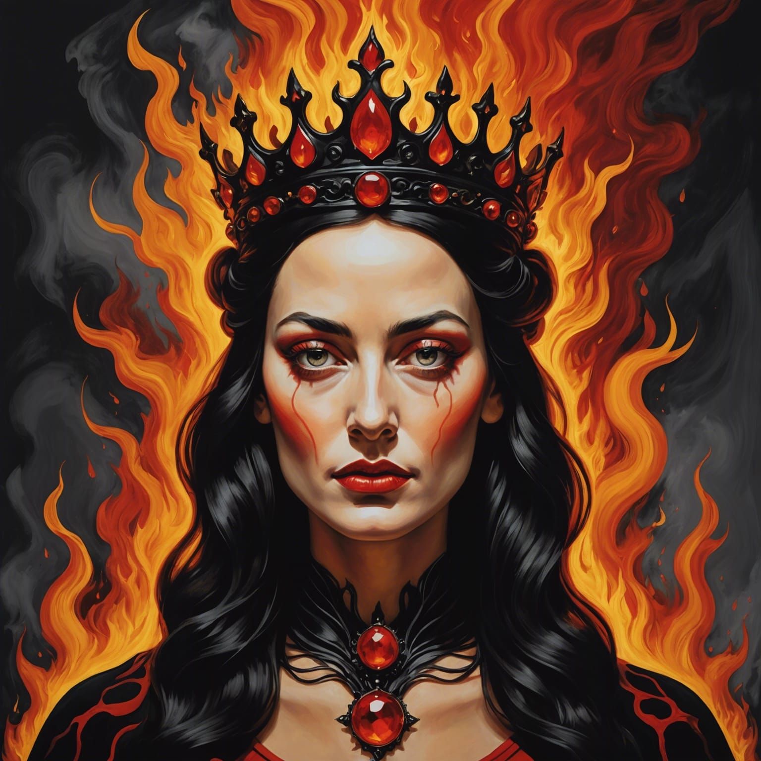 Fire goddess - AI Generated Artwork - NightCafe Creator
