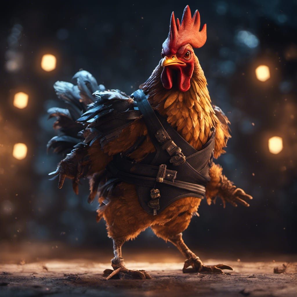The ninja chicken - AI Generated Artwork - NightCafe Creator