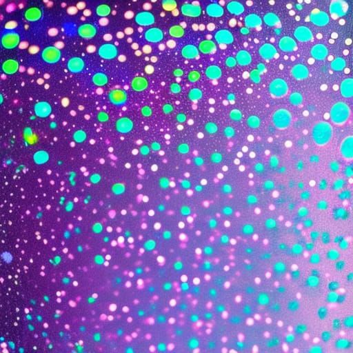 Purple holographic bubbles with cobalt blue holographic accents& green ...