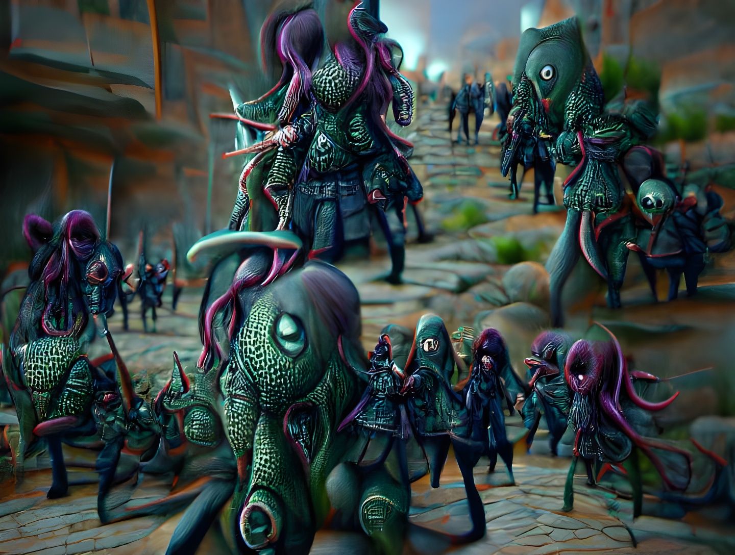 Eldritch Army - AI Generated Artwork - NightCafe Creator
