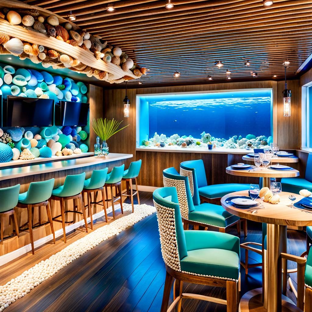 Sea Shell Beach Bar Design - AI Generated Artwork - NightCafe Creator