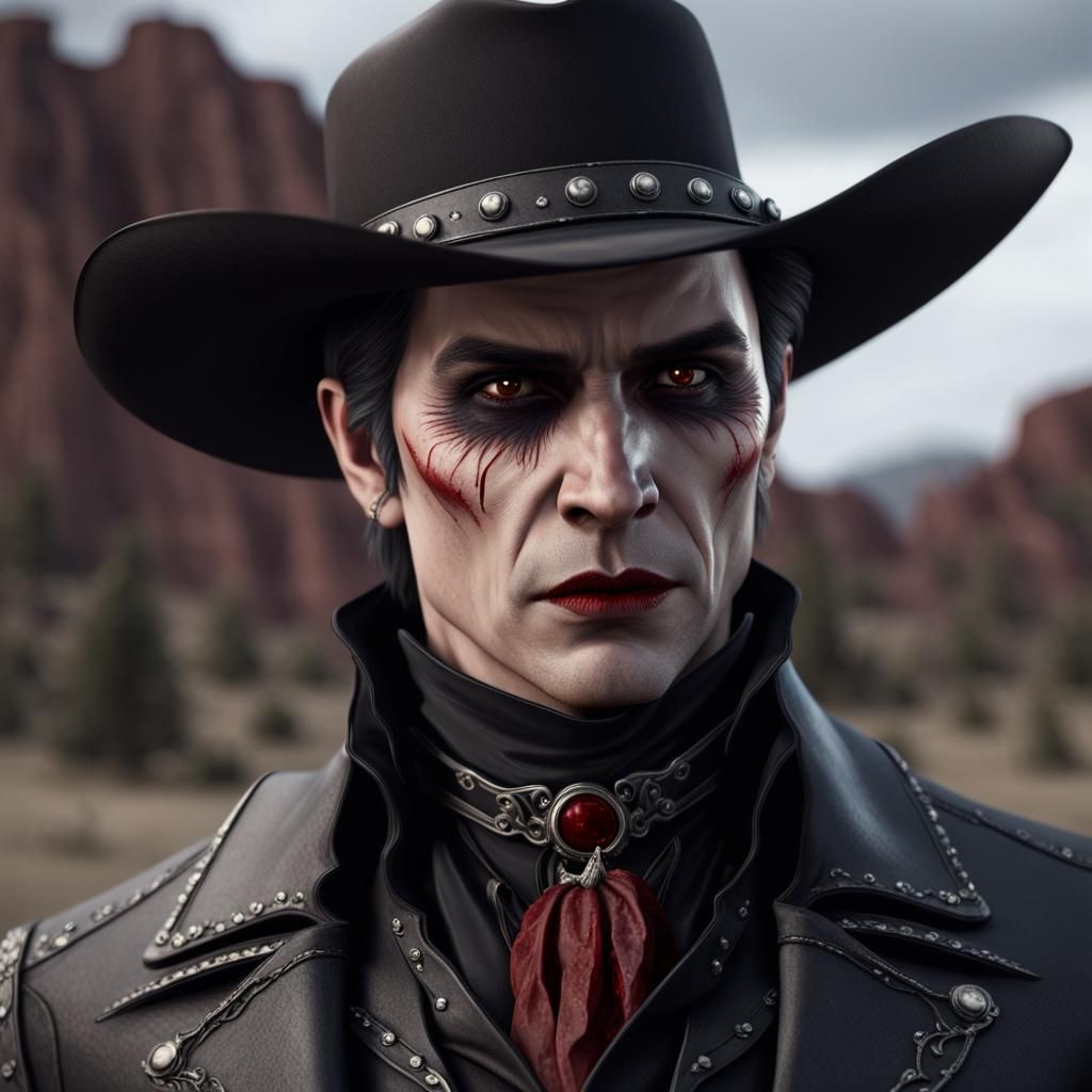 Vampire Cowboy 2 - AI Generated Artwork - NightCafe Creator