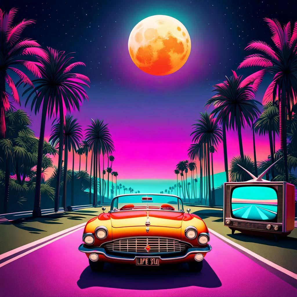 Using elements of Windows 95, create, chessboards, and vintage autos ...