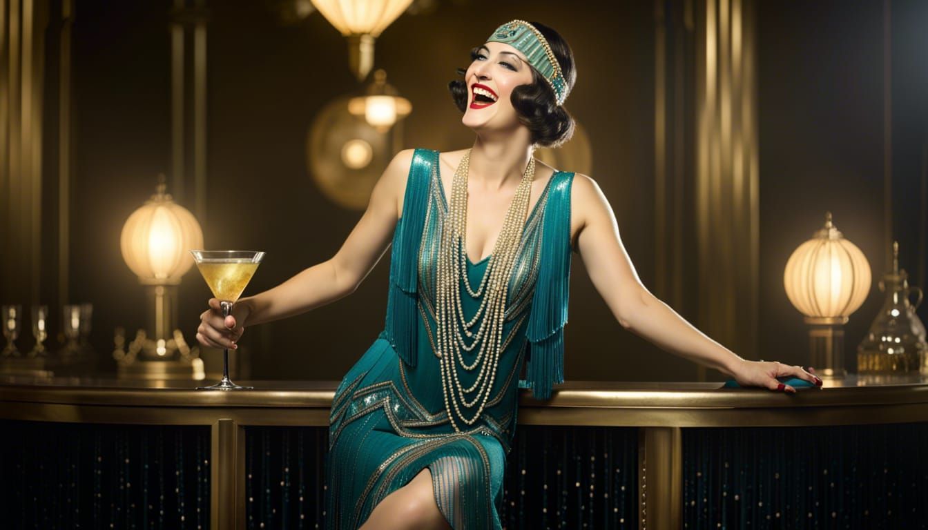 1920s Flapper - AI Generated Artwork - NightCafe Creator