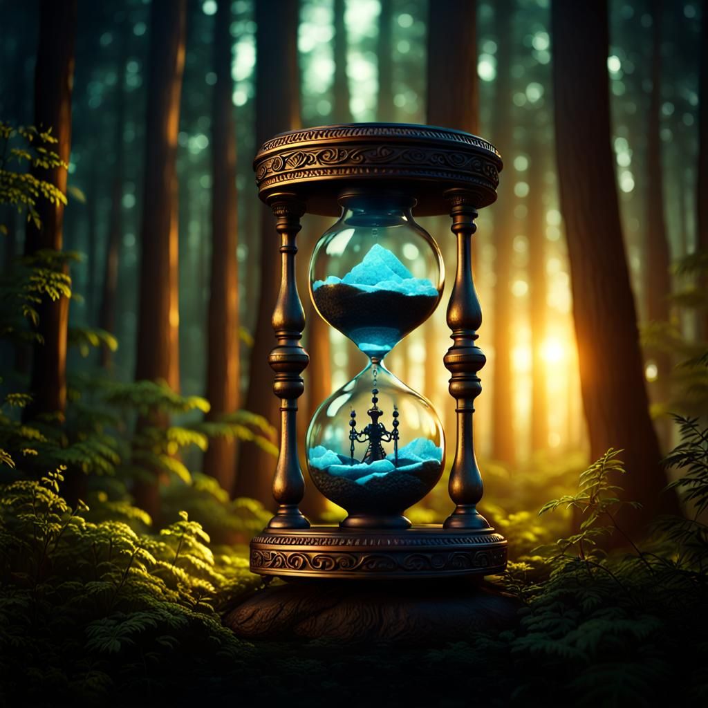 magic hourglass - AI Generated Artwork - NightCafe Creator