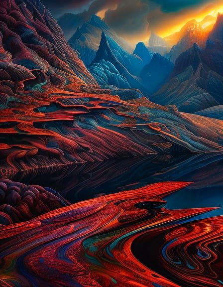 Strange landscape - AI Generated Artwork - NightCafe Creator