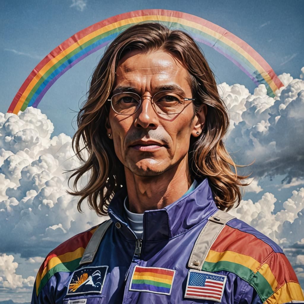 Art by Aleksandr Deineka, inspired by Yuri Gagarin, a Soviet astronaut ...