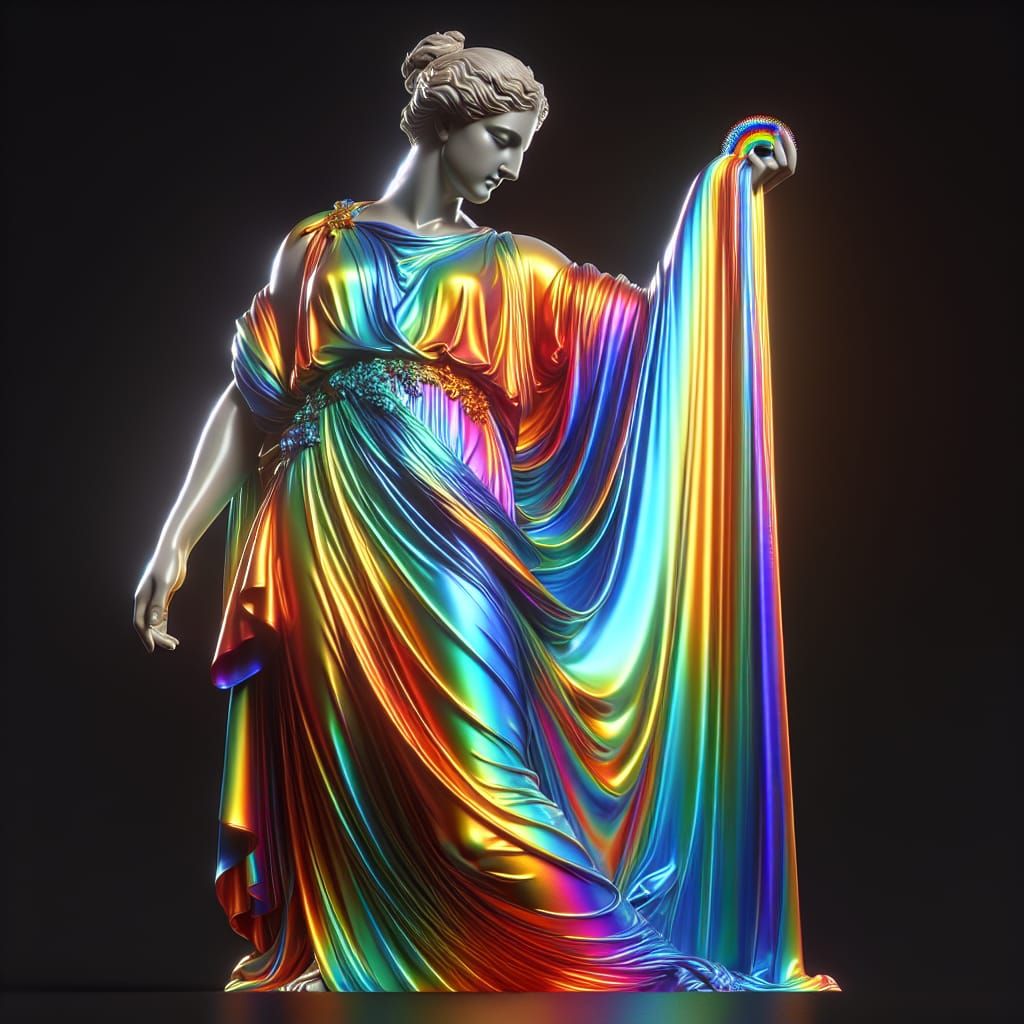 Iris, Greek Goddess of the Rainbow - AI Generated Artwork - NightCafe ...