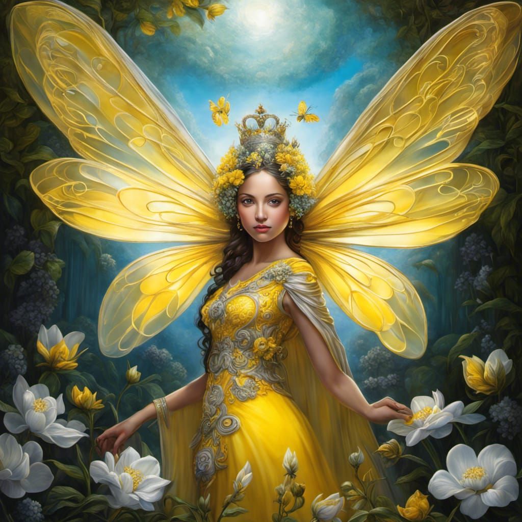 Bumble bee fairy - AI Generated Artwork - NightCafe Creator