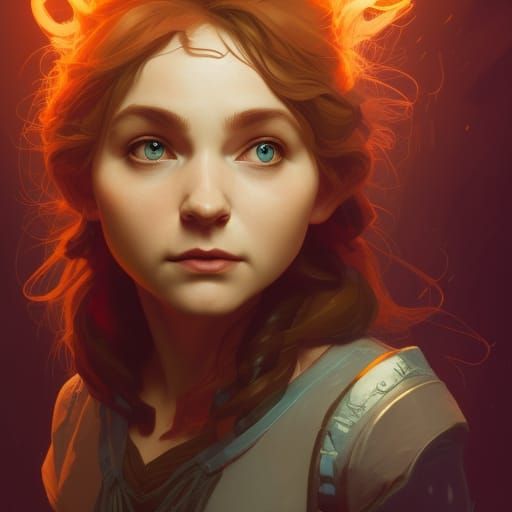 Halfling Woman - AI Generated Artwork - NightCafe Creator