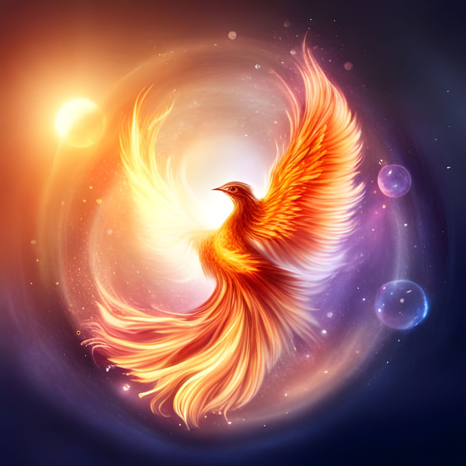 Phoenix bubble nebula - AI Generated Artwork - NightCafe Creator