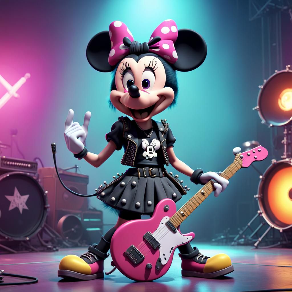 Punk rock Minnie