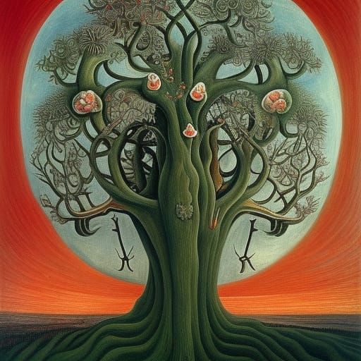 Leonora Carrington's Tree II - AI Generated Artwork - NightCafe Creator