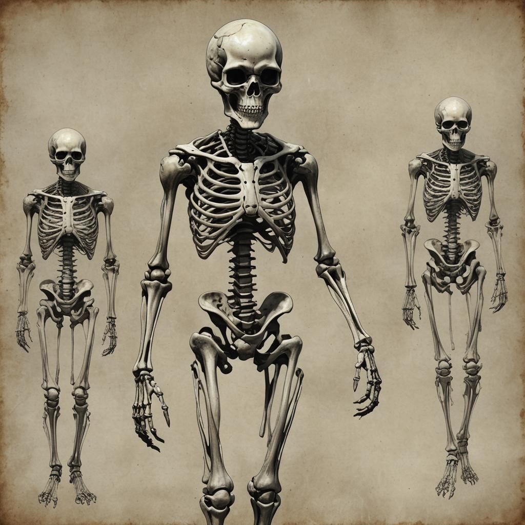 Alien skeleton - AI Generated Artwork - NightCafe Creator
