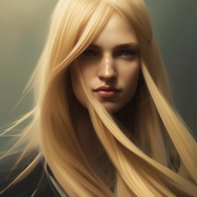 Blond girl - AI Generated Artwork - NightCafe Creator