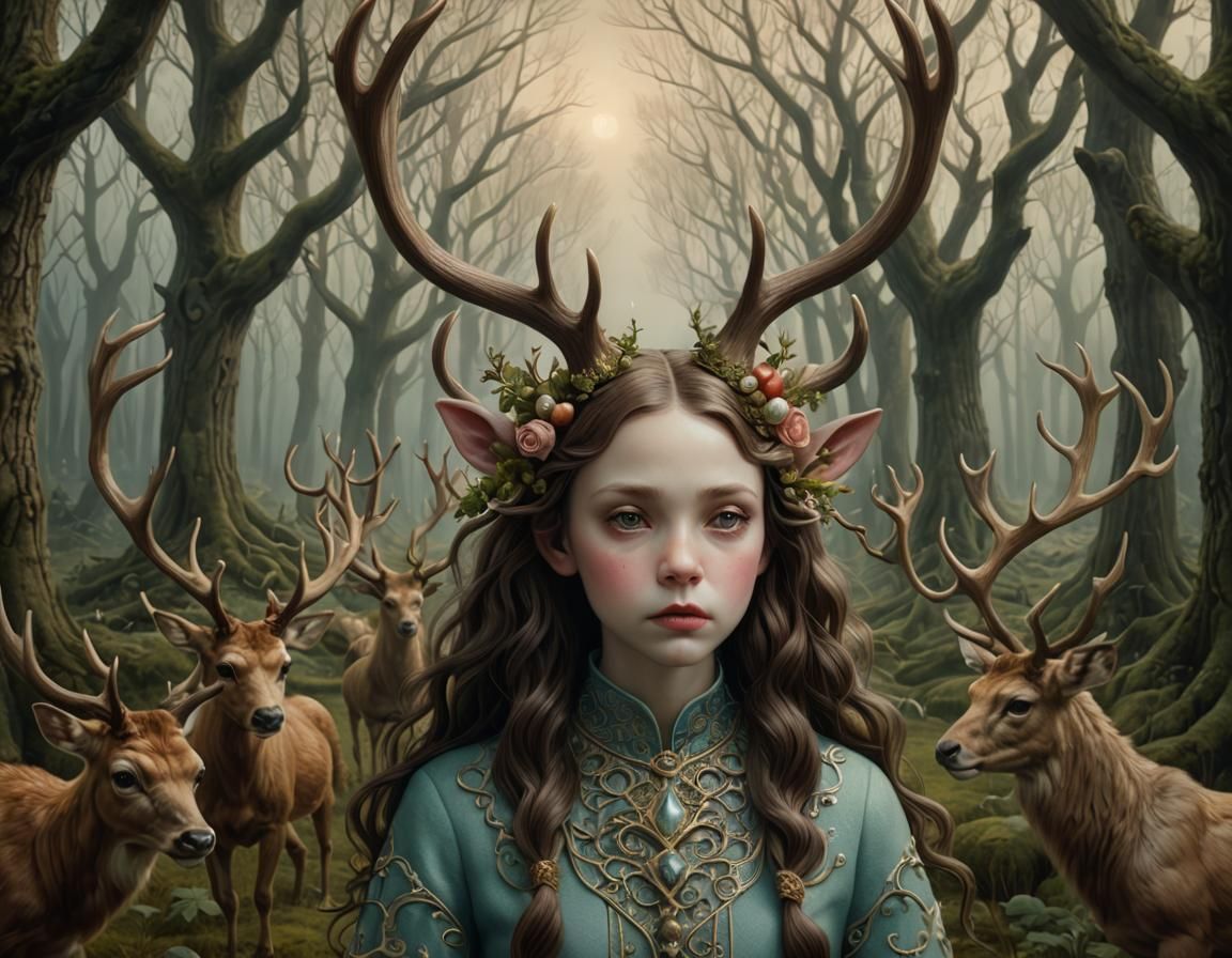 People with Antlers - AI Generated Artwork - NightCafe Creator