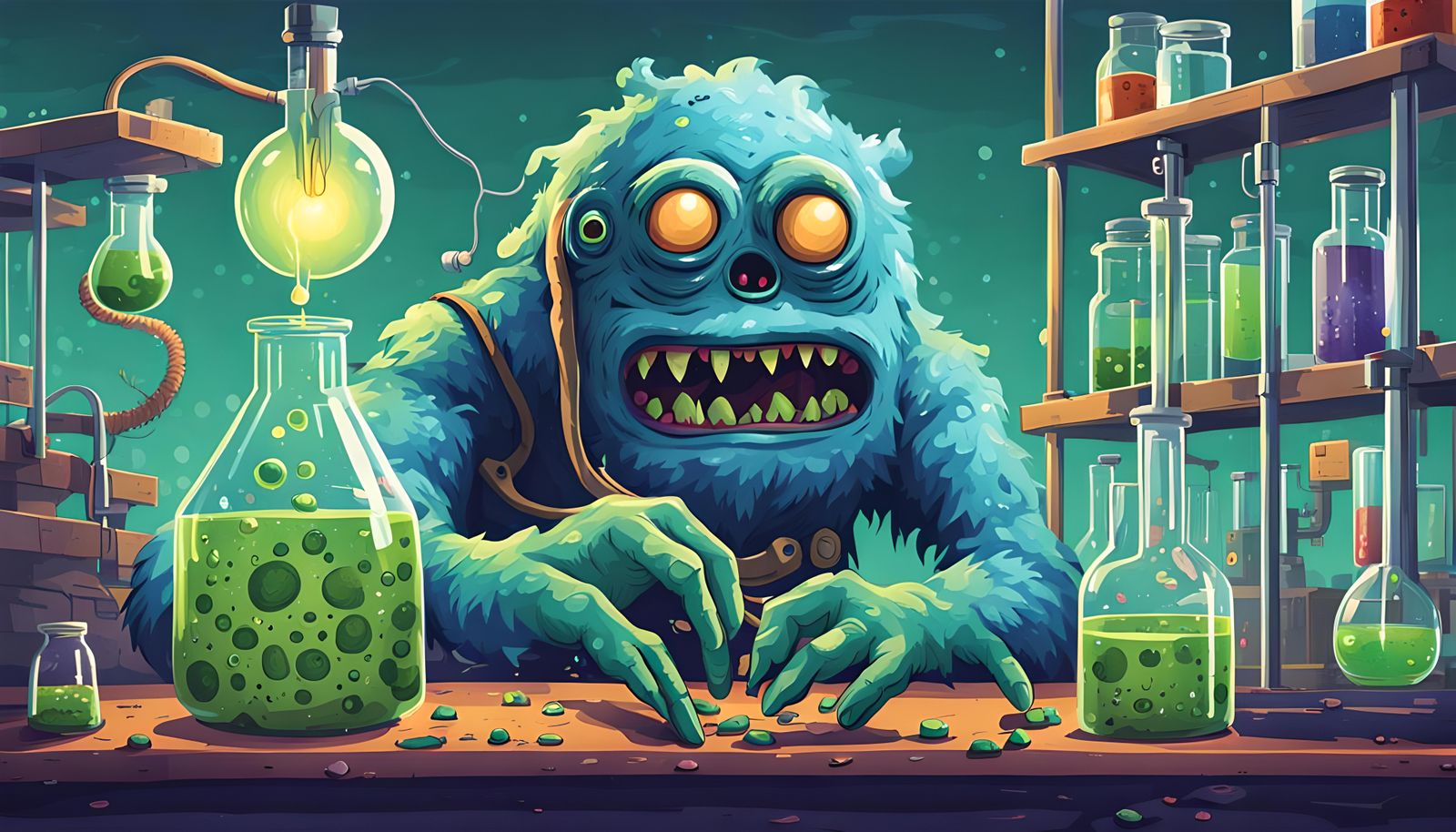 "Lab Monster" Lab - AI Generated Artwork - NightCafe Creator