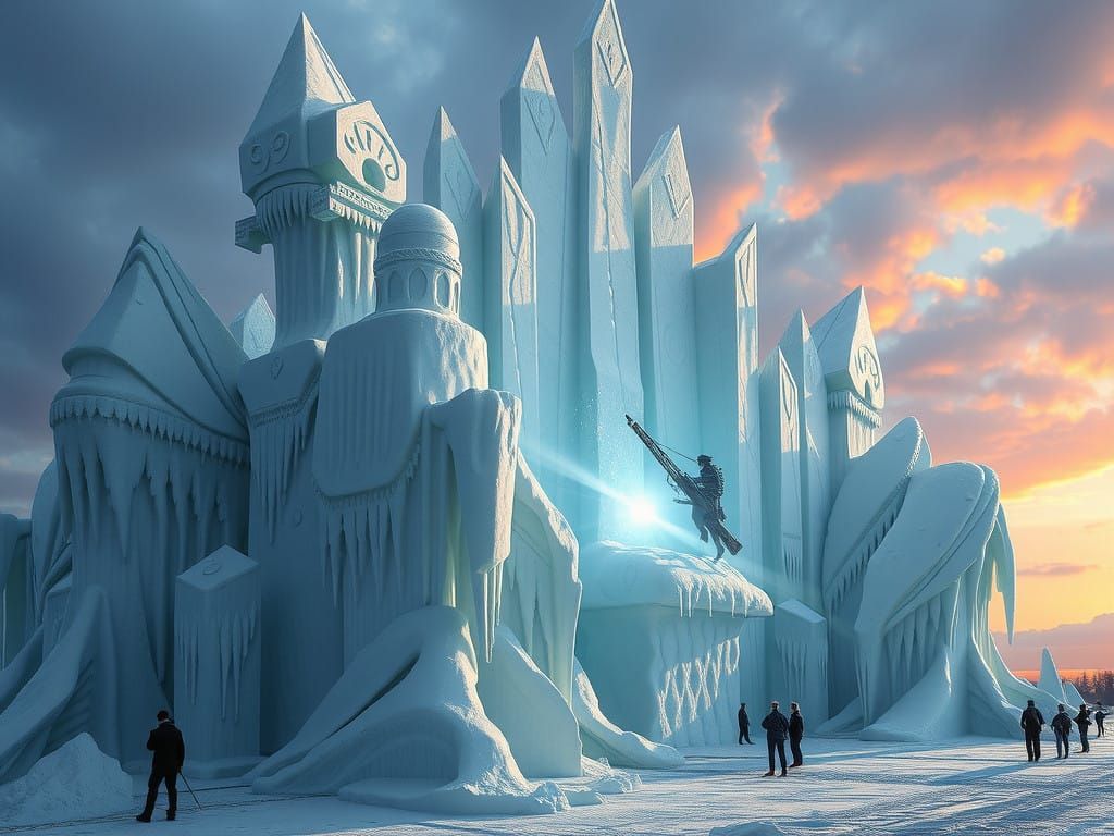 Ice Sculpture Masterpiece - Epic Cinematic Ice Sculpture Ma...