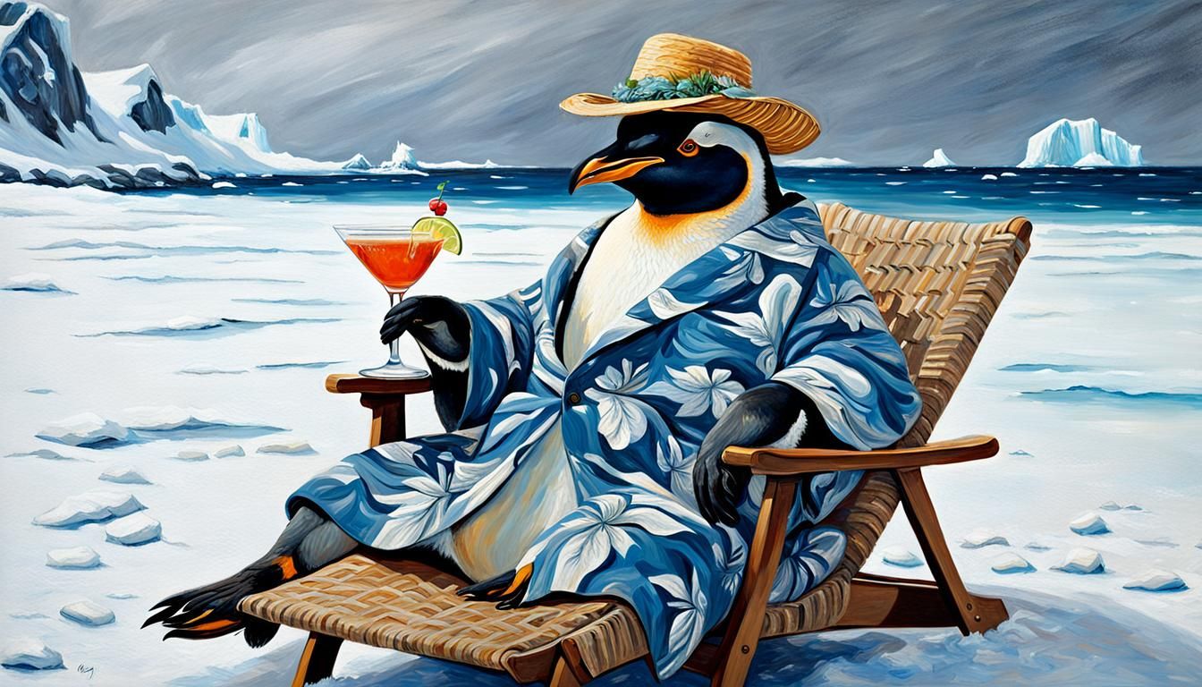 penguin summer - AI Generated Artwork - NightCafe Creator