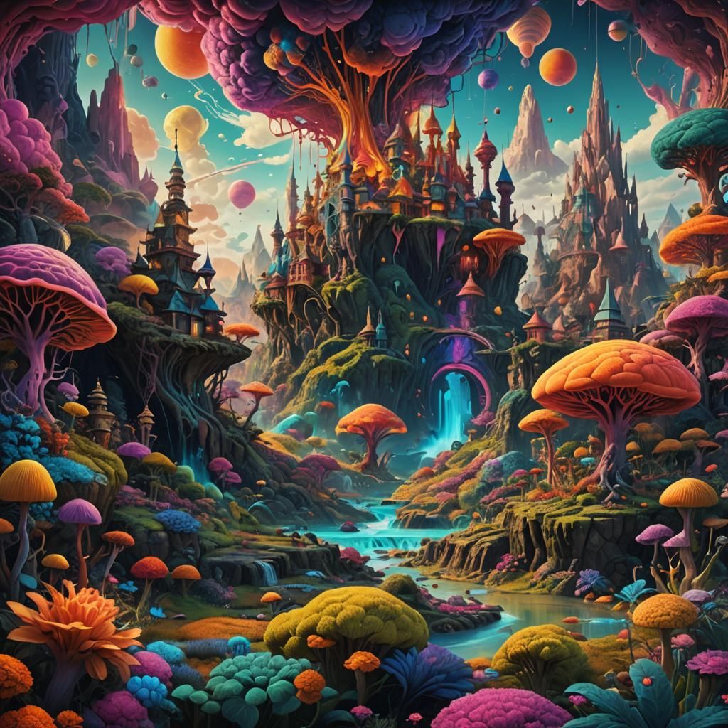 Psychedelic world : r/nightcafe