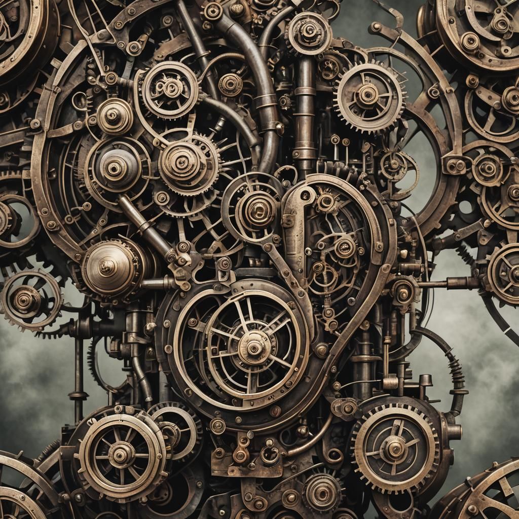 The Cogs Controlling the Movement of Time - AI Generated Artwork ...
