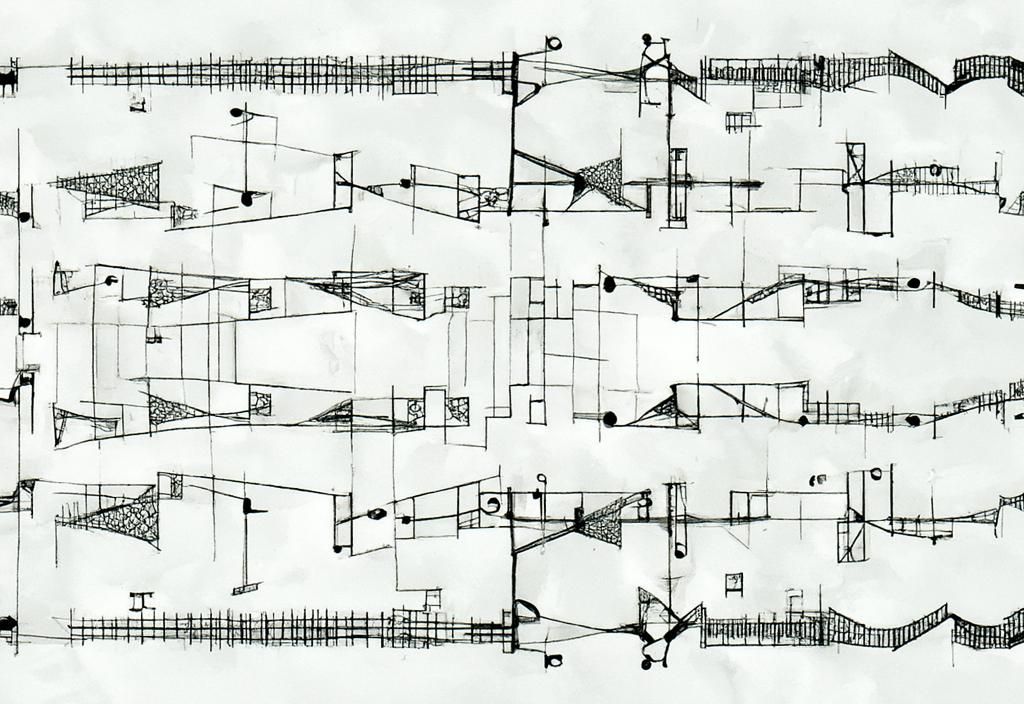 graphic score; experimental music notation; sheet music; black and ...