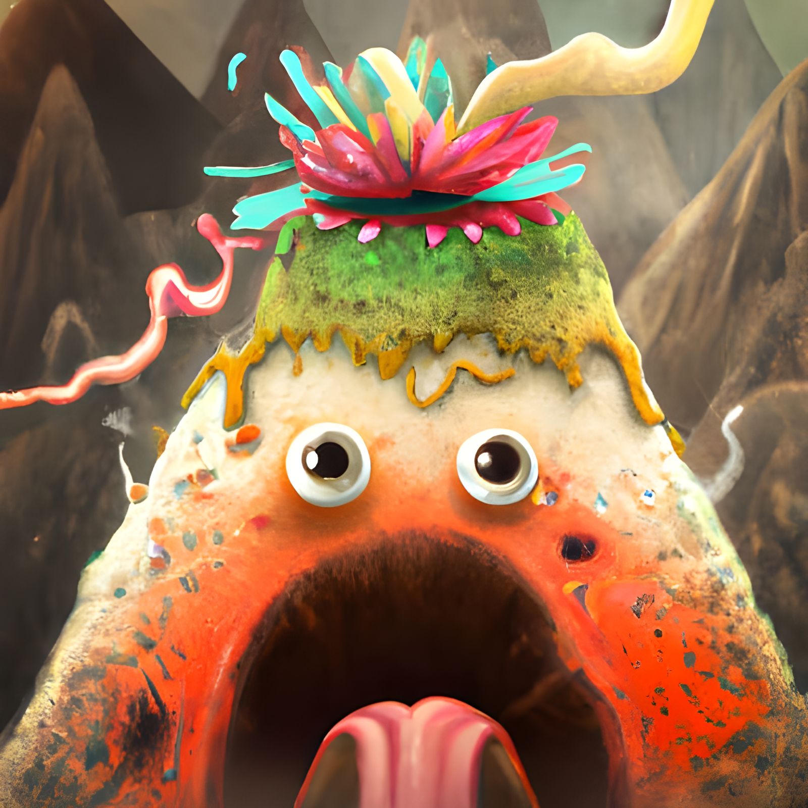 Volcanic Panic - AI Generated Artwork - NightCafe Creator