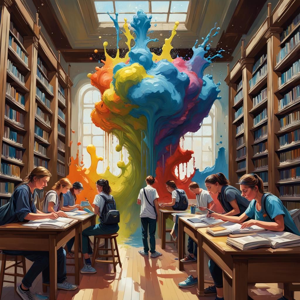 Library IV - AI Generated Artwork - NightCafe Creator