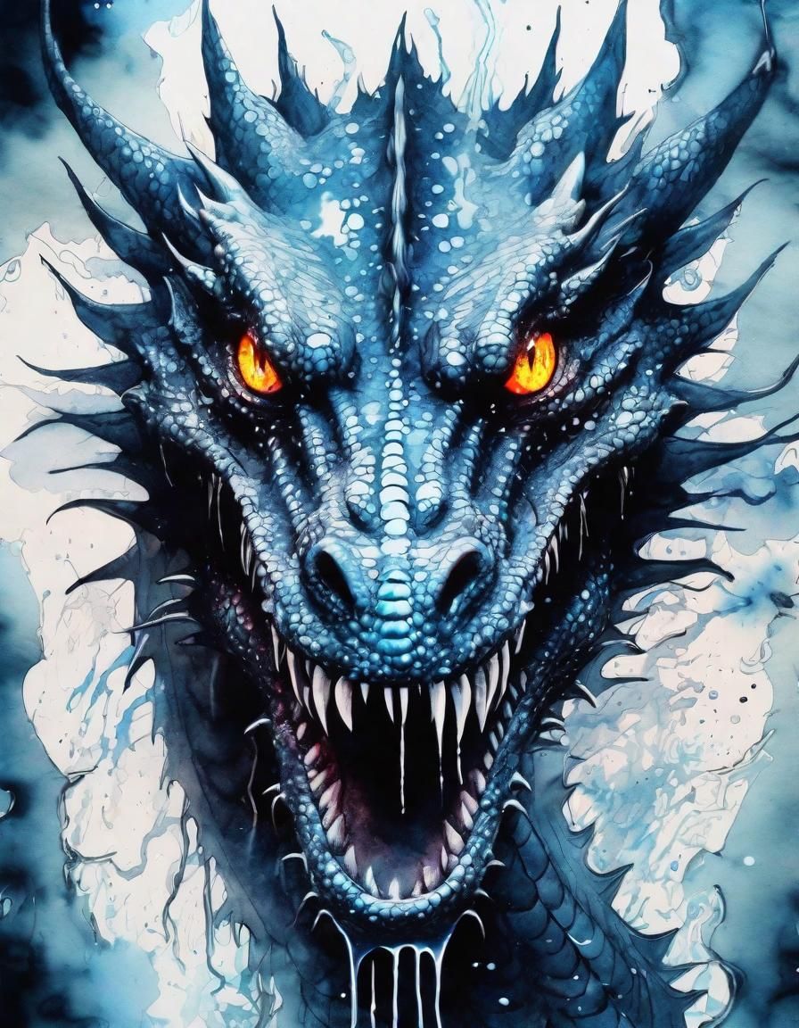 Blue Dragon - AI Generated Artwork - NightCafe Creator