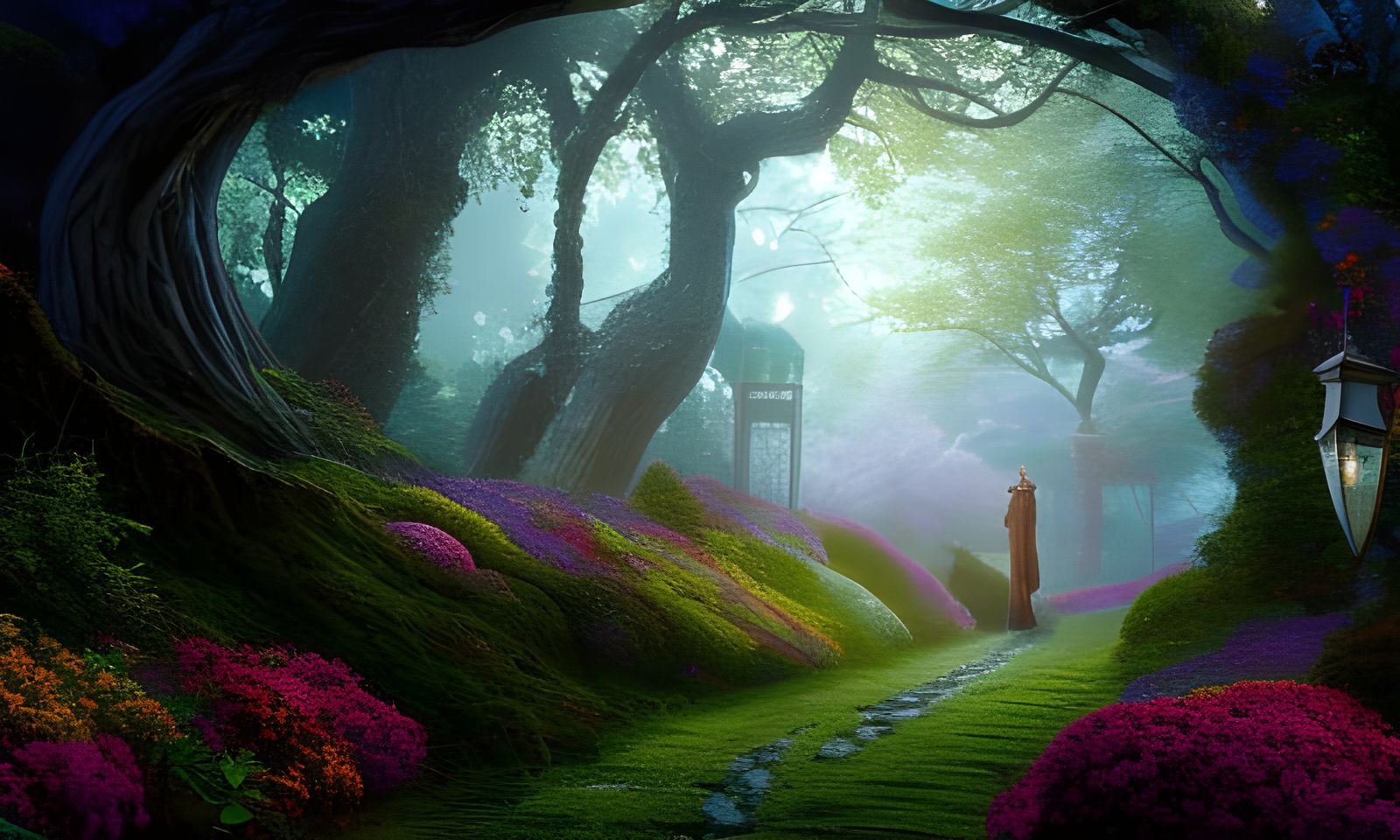 Stone pathway. - AI Generated Artwork - NightCafe Creator