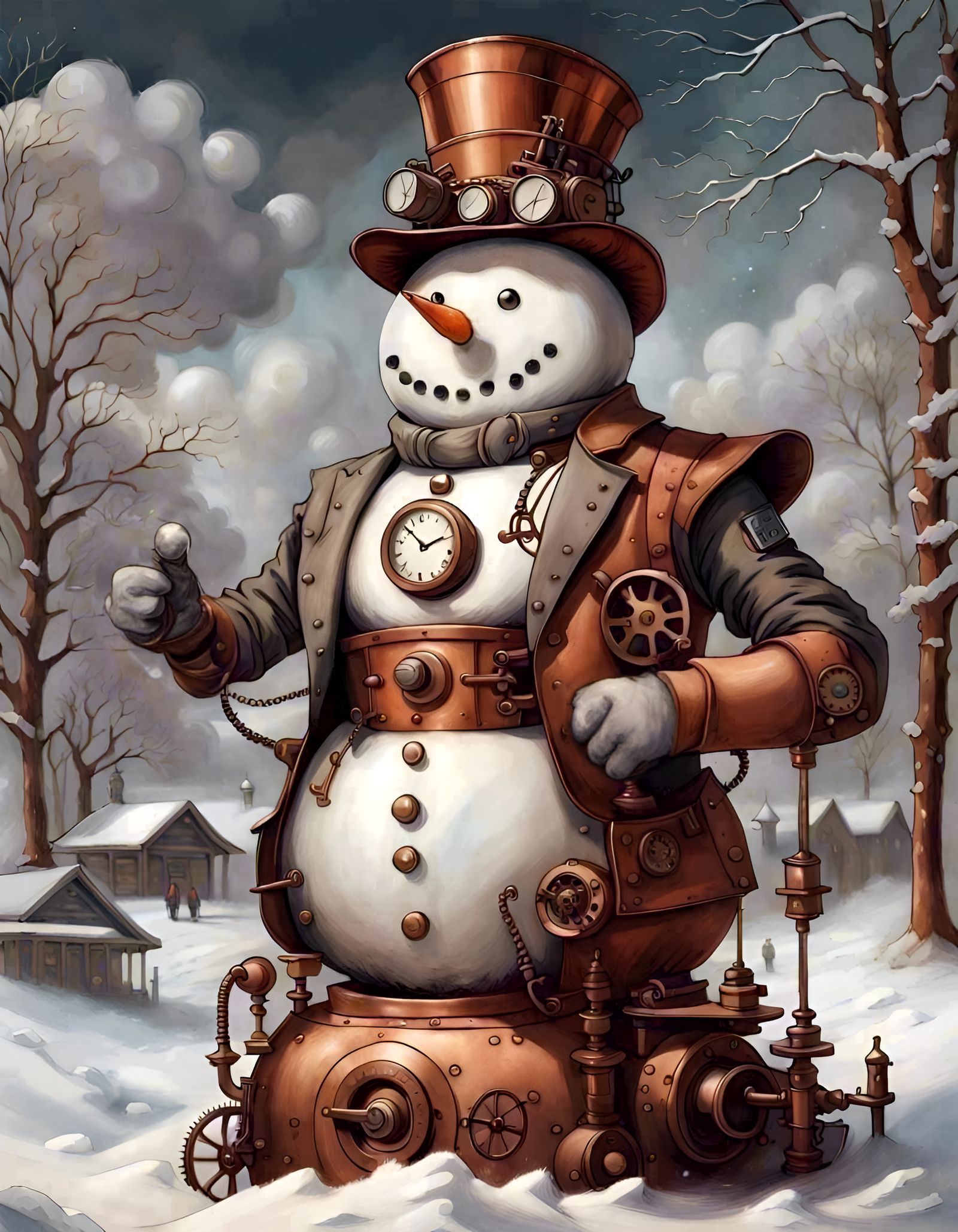 Mayor Snowman of Steampunk Winterland