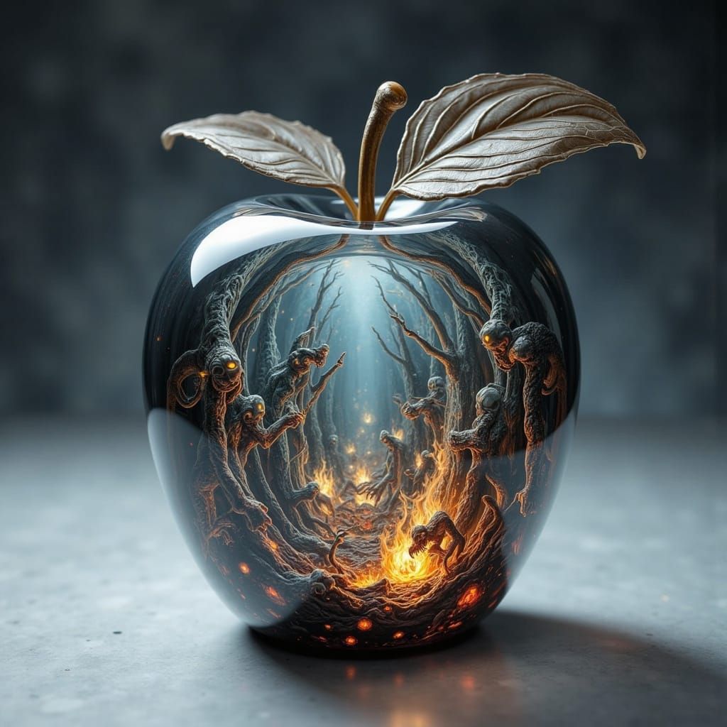 💀Deadly Apple🍎 - Glass Apple Reveals Hellish Underworld Sc...