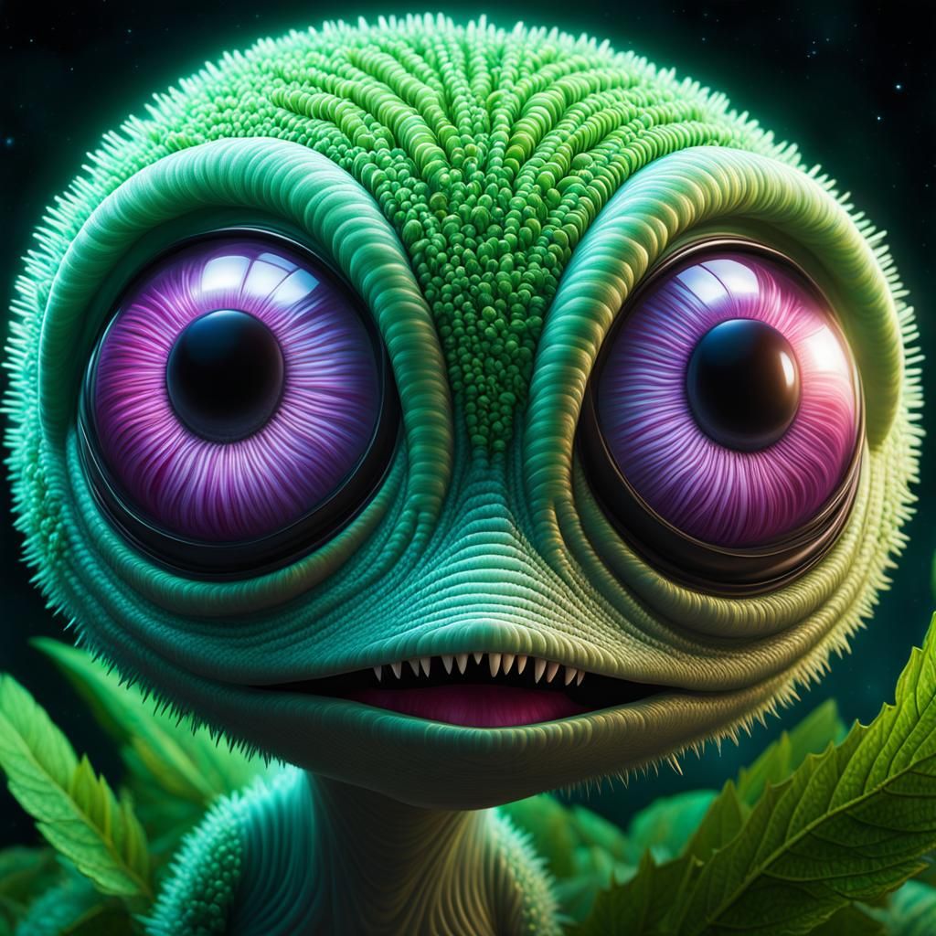 Peppermint Alien's - AI Generated Artwork - NightCafe Creator