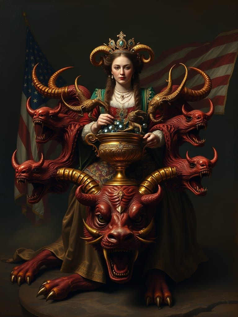 catholic art, oil painting, 8k, chiaroscuro, trompe-l'oeil, woman ...