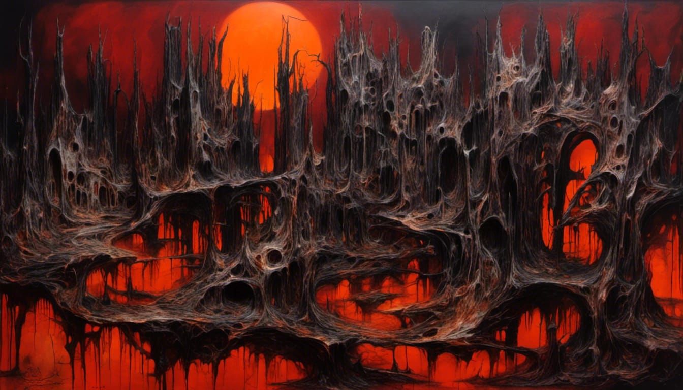 Dark town - AI Generated Artwork - NightCafe Creator