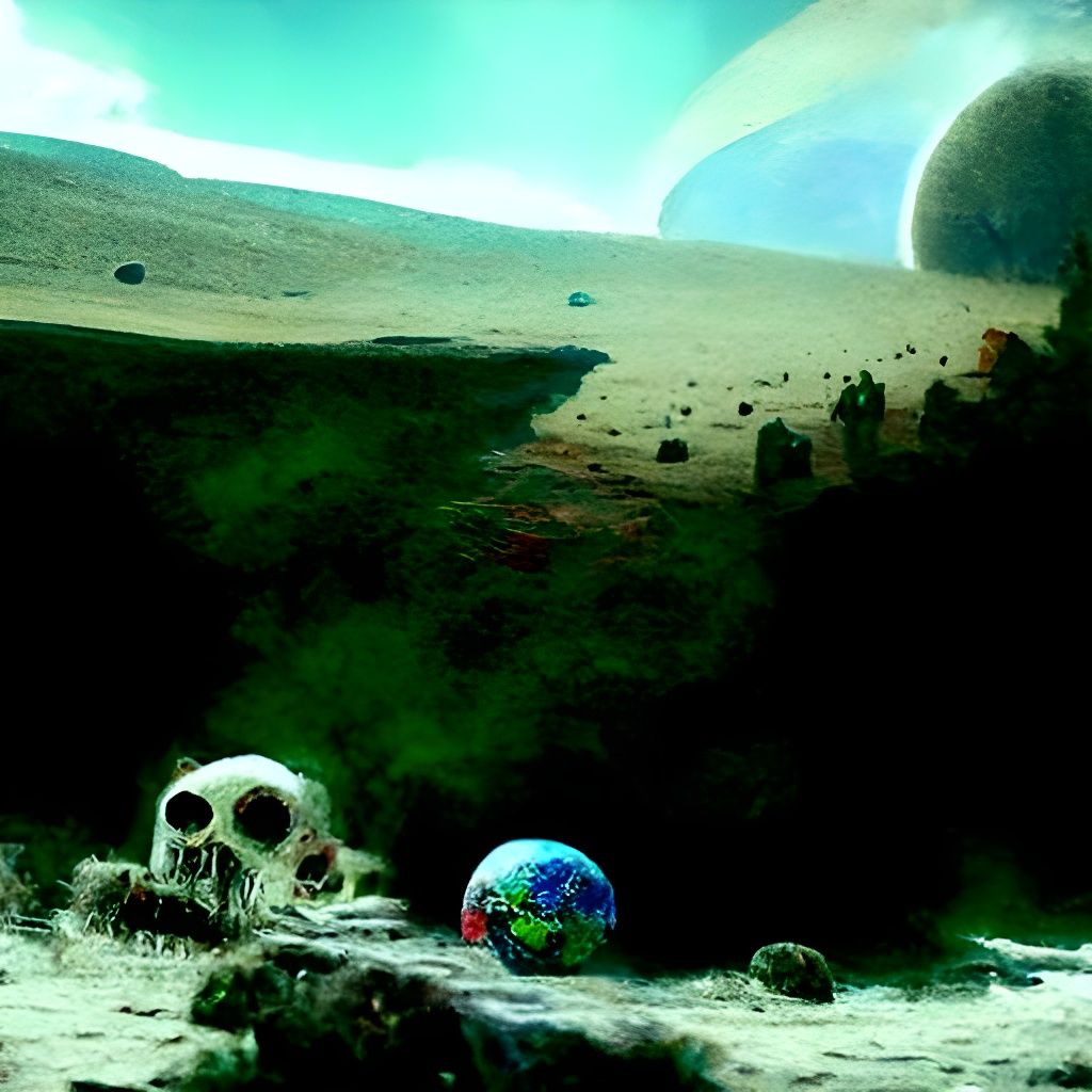 The Dead Planet - AI Generated Artwork - NightCafe Creator