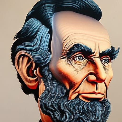 Abraham Lincoln portrait - AI Generated Artwork - NightCafe Creator
