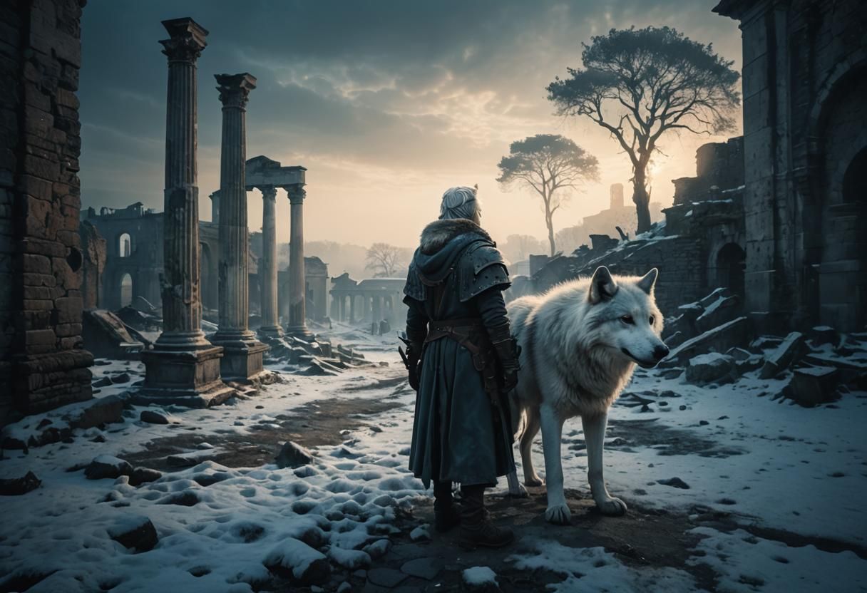 A Post-Apocalyptic Winter in Rome - Ethereal Winter Wolf Ami...