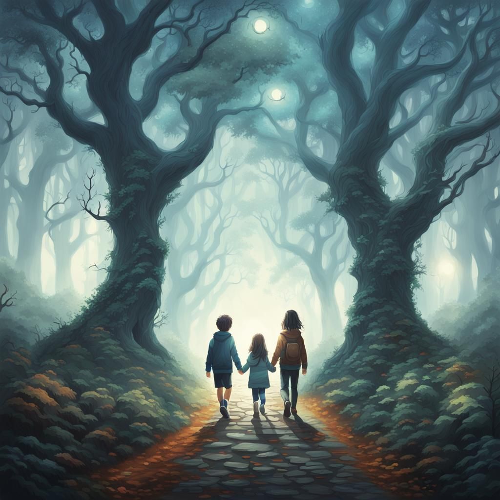 Sibling Adventure - AI Generated Artwork - NightCafe Creator