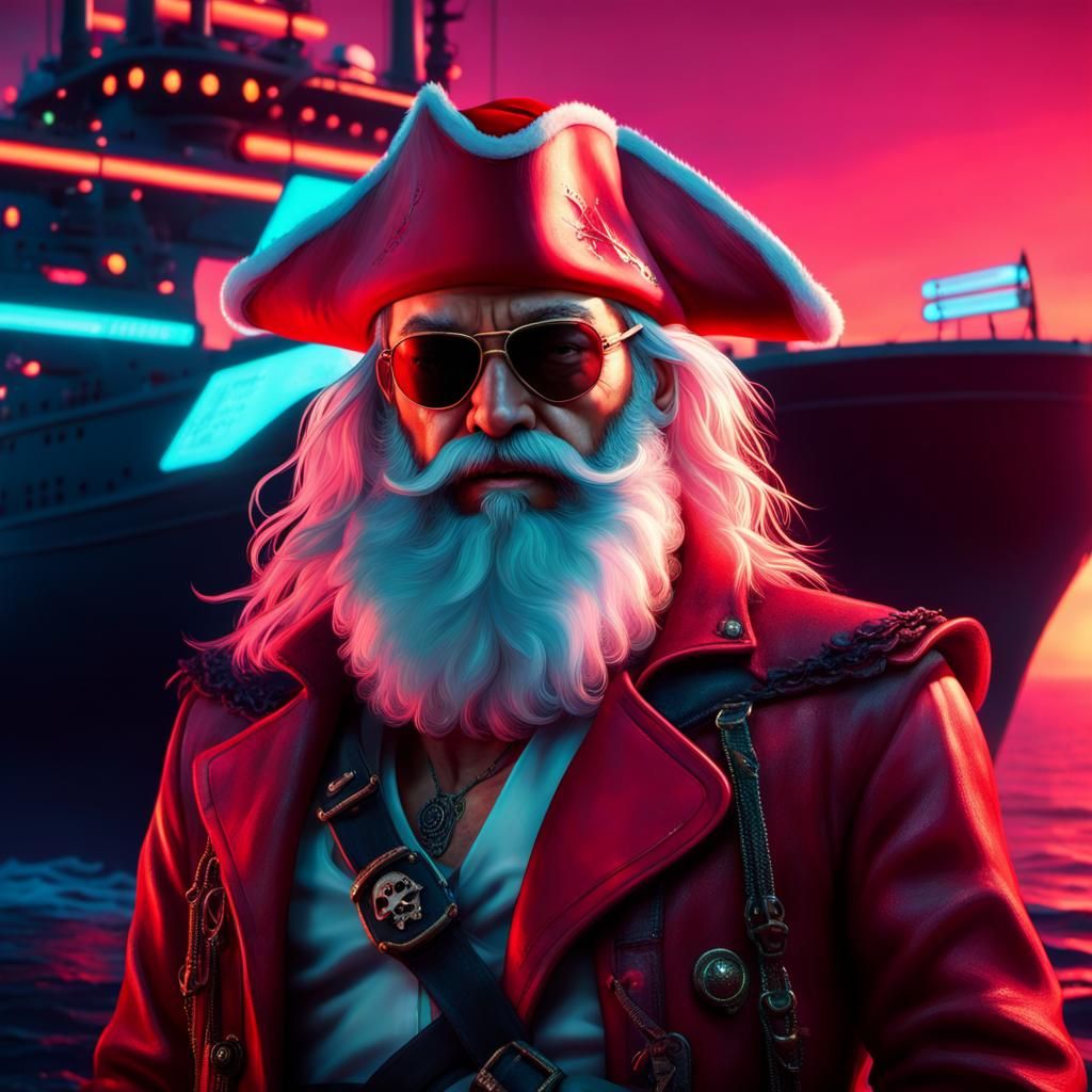 Captain Santa - AI Generated Artwork - NightCafe Creator