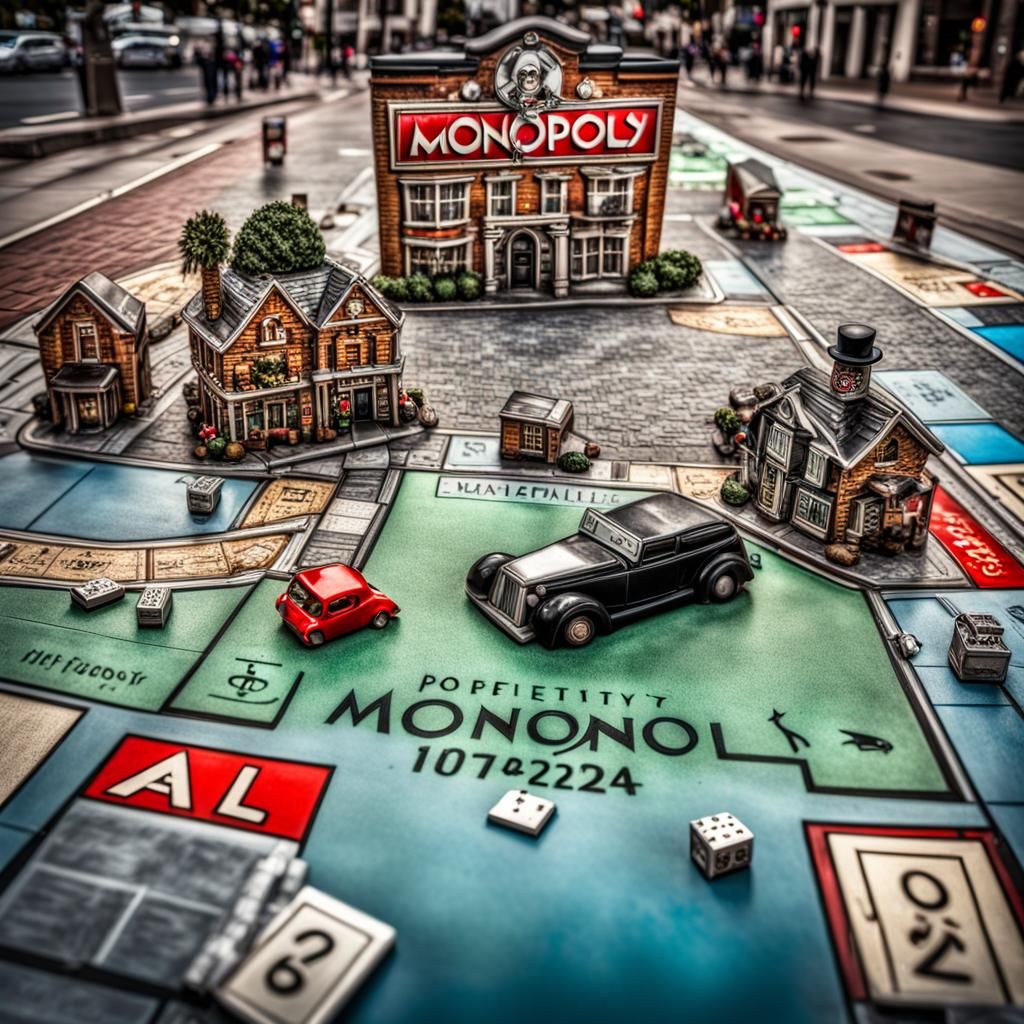 Live action Monopoly - AI Generated Artwork - NightCafe Creator
