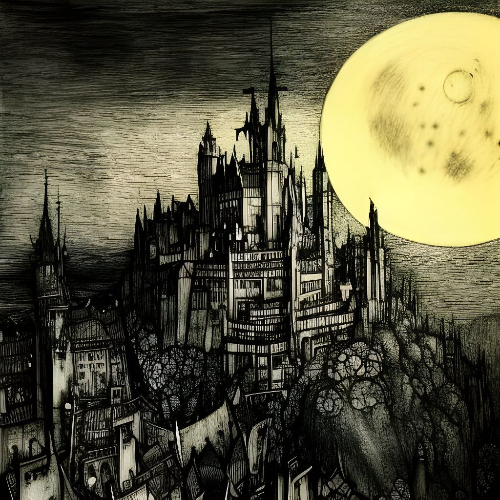 Moonlight Castle - AI Generated Artwork - NightCafe Creator