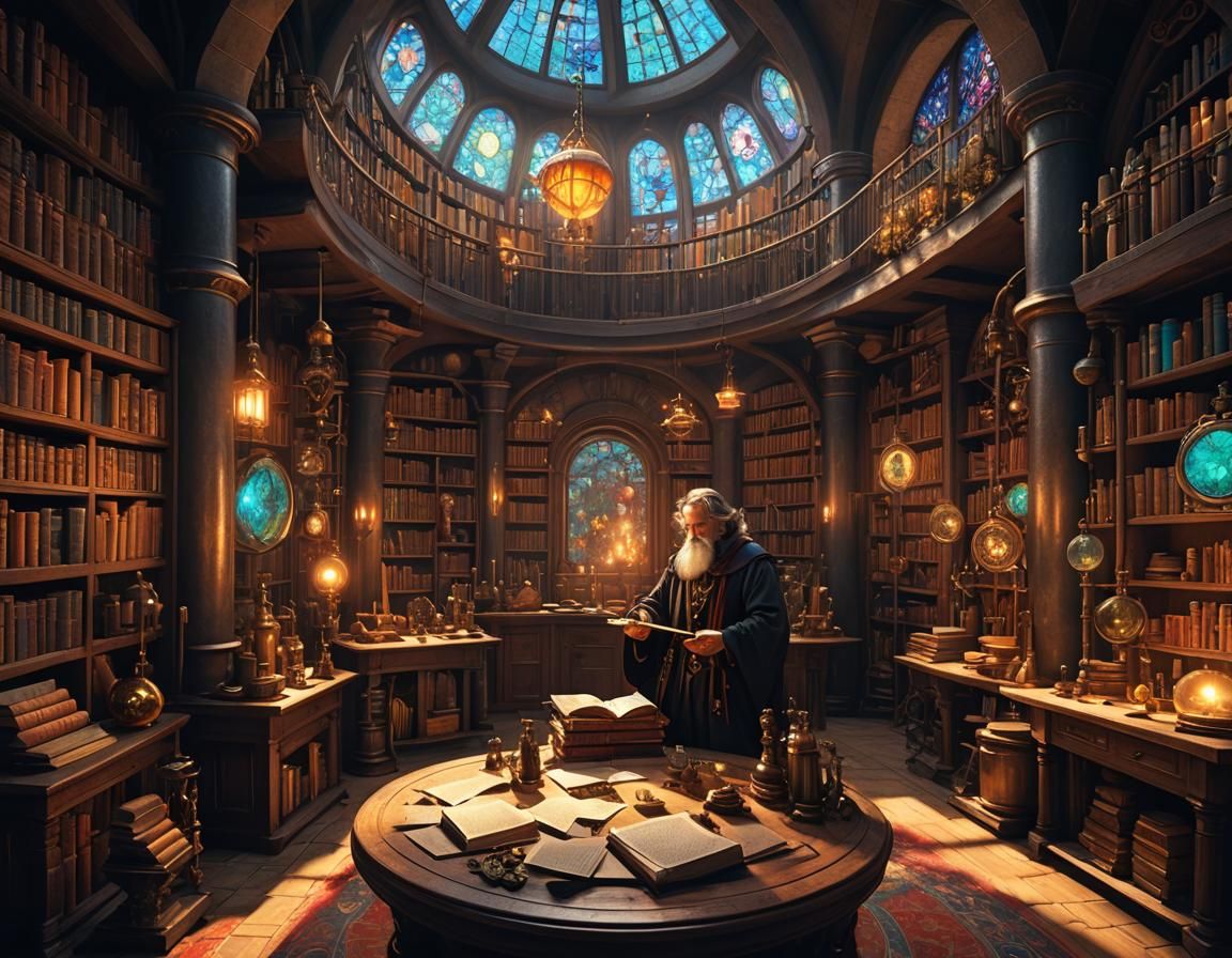 alchemist room - AI Generated Artwork - NightCafe Creator